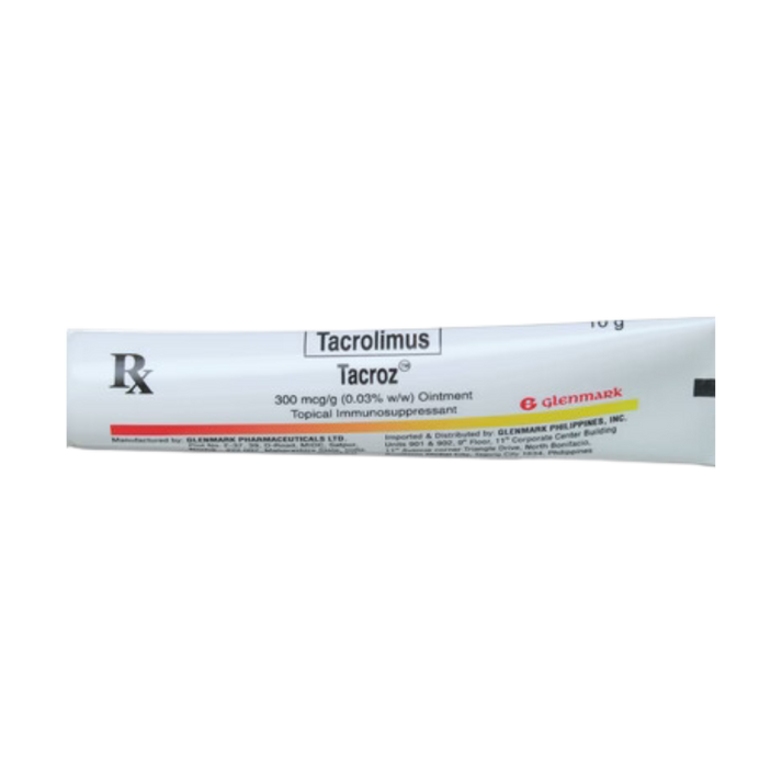 Tacrolimus ( TACROZ ) Ointment 10 g – EPF Dermatology