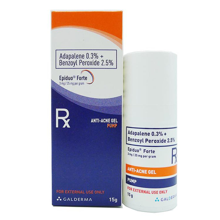 Adapalene 0.3% Benzoyl Peroxide 2.5% ( EPIDUO FORTE ) gel – EPF Dermatology
